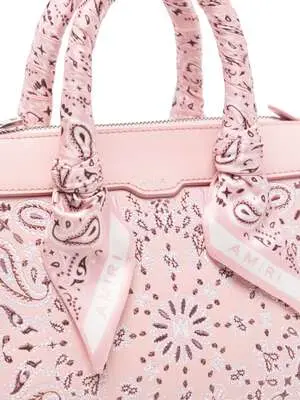 Amiri Bandana Micro Triangle Crossbody Bag - Pink
