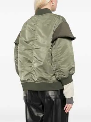 Undercover Layered Zip-up Bomber Jacket
