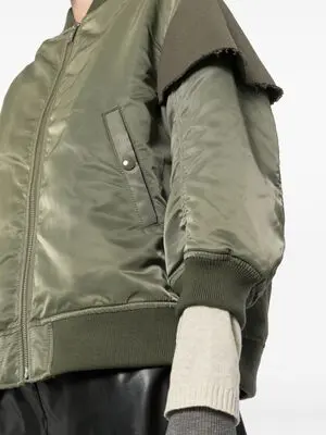 Undercover Layered Zip-up Bomber Jacket