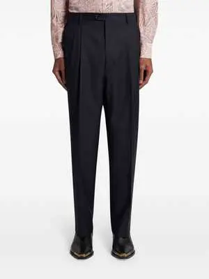 Etro Pleated Trousers - Blue