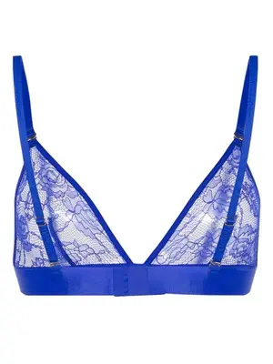 MAISON CLOSE Triangle-cup Bra - Blue