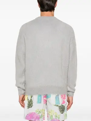 BONSAI Decorative-stitching Jumper - Grey