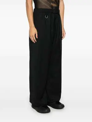 Y3 X Adidas Wide Leg Trousers With Signature 3-stripes