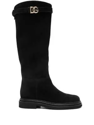 Dolce & Gabbana Dg Logo Boots - Black