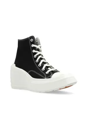 CONVERSE 110mm Chuck 70 De Luxe Wedge Hi Sneakers - Black