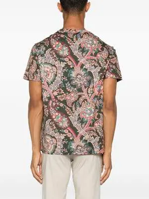 Etro Paisley-print T-shirt - Green