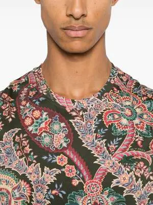 Etro Paisley-print T-shirt - Green