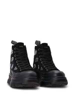 Karl Lagerfeld Luna Rhinestone Mesh Boots