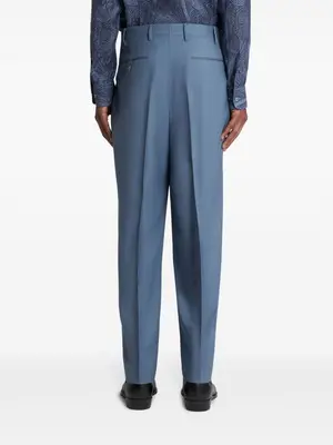 Etro Pleated Trousers - Blue