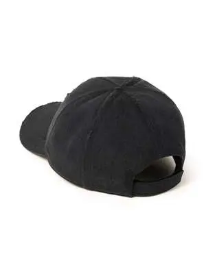 Miu Miu Denim Baseball Cap - Black