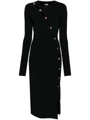 Versace Button Detailed Dresses