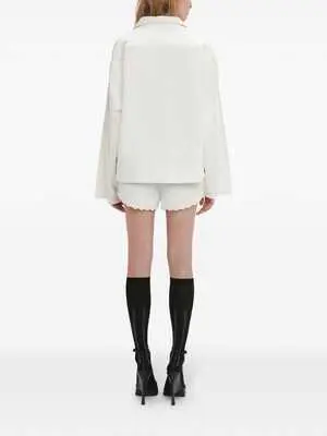 Victoria Beckham Embroidered Drawstring-waist Shorts