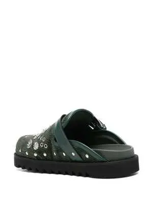 TOGA VIRILIS Eyelet-metal Slippers