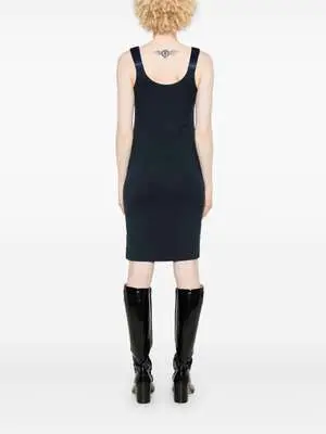 Helmut Lang Fine-ribbed Mini Dress - Blue