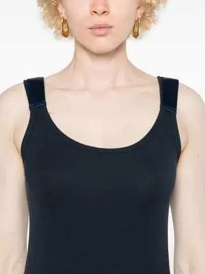 Helmut Lang Fine-ribbed Mini Dress - Blue