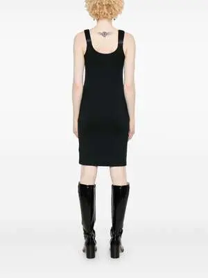 Helmut Lang Fine-ribbed Mini Dress - Black