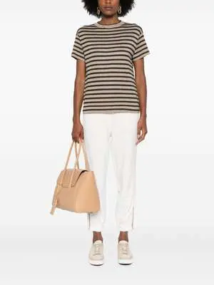 Brunello Cucinelli Monili-detail Track Pants - White