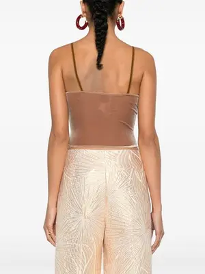 FORTE_FORTE Velvet Cropped Top