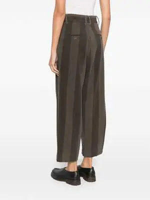 UMA WANG Virgin Wool Blend Striped Trousers