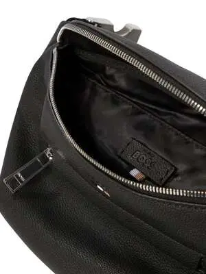 BOSS Faux Leather Belt Bag With Embossed Logo