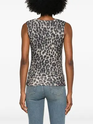 Blumarine Leopard-print Tank Top