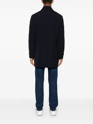 FAY Layered-effect Coat - Blue