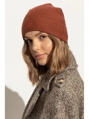 Etro Embroidered-logo Beanie - Orange