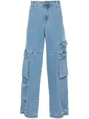 Gcds Zip Up Jeans For Men