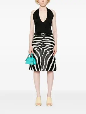 Jacquemus La Jupe Tozzi Zebra Print Skirt