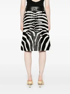 Jacquemus La Jupe Tozzi Zebra Print Skirt