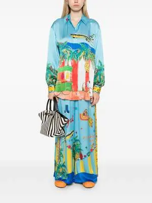 ALEMAIS X Adam Lester All Aboard Silk Shirt