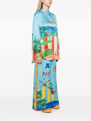 ALEMAIS X Adam Lester All Aboard Silk Shirt
