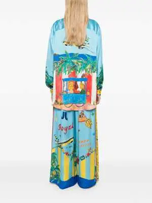 ALEMAIS X Adam Lester All Aboard Silk Shirt