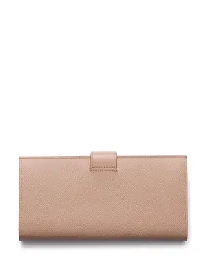 Prada Large Leather Wallet - Pink