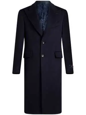 Etro Cashmere Knee-length Coat - Blue