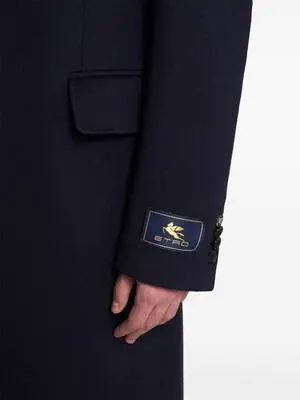 Etro Cashmere Knee-length Coat - Blue