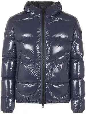 Herno Logo-patch Padded Jacket - Blue