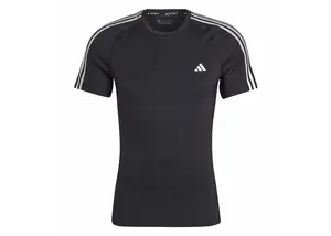 Adidas Techfit 3stripes Training Tee Shirt - Black