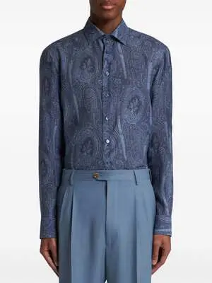 Etro Paisley-print Shirt - Blue