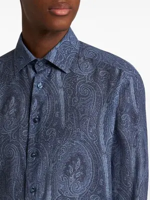 Etro Paisley-print Shirt - Blue