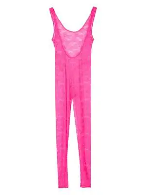 MAISON CLOSE Flashback Néon Open-back Catsuit - Pink