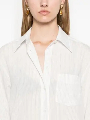 Pinko Striped Poplin Shirt - White