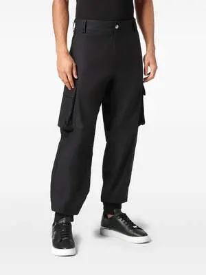 Philipp Plein Tapered-leg Cargo Pants - Black