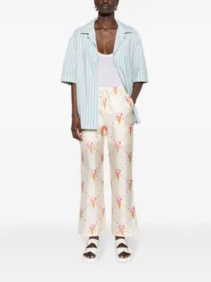 Gucci Ice-cream Print Satin Trousers