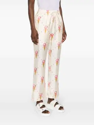 Gucci Ice-cream Print Satin Trousers
