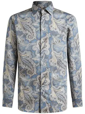 Etro Paisley-print Shirt - Blue