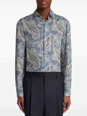 Etro Paisley-print Shirt - Blue