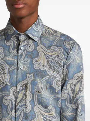 Etro Paisley-print Shirt - Blue