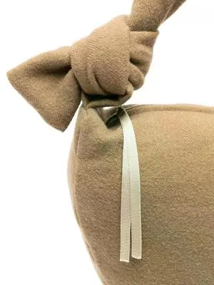 ALYSI Wool Shoulder Bag - Brown