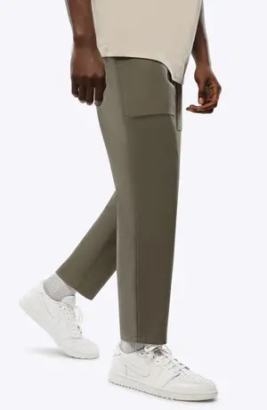CUTS Icon Pull-on Crop Stretch Pants - Tea Leaf